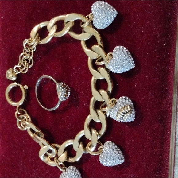 Juicy Couture | Jewelry | Juicy Couture Rhinestone Heart | Poshmark